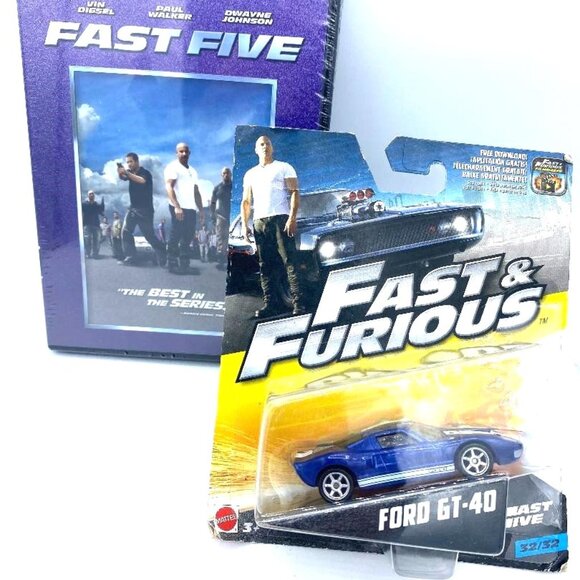 Mattel | Toys | The Fast And The Furious Fast Five Ford Gt4 Toy Car Dvd ...